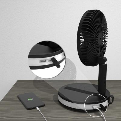 China HEBRONFAN Pedestal Table Fan Home Appliance Portable Cordless Air Cooling Rechargeable for sale