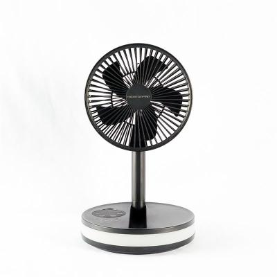 China HEBRONFAN Pedestal Table Fan Multifunction Desktop Cooling  Rechargeable with Remote Control for sale