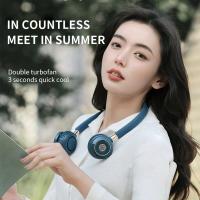 China Household Wearable Fan Around Neck Three Gear Adjustment for sale