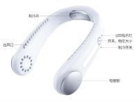 China HEBRONFAN Hands Free Neck Fan Neck Wearable Sports Fan 305g for sale