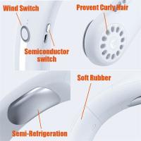China 3 Speed Hands Free Neck Fan Rechargeable With Bluetooth Speaker for sale