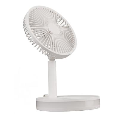 China 5v 4.7w Portable Foldable Fan Circlewhite Folding Rechargeable Fan for sale