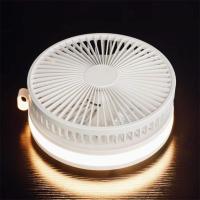 China HEBRONFAN Portable Foldable Fan Touch Control Folding Fan With Led Light for sale