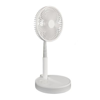 China Folding Small Table Top Fan Custom Printed With 10000mAh Battery for sale