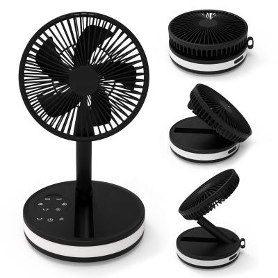 China 360 Adjustable Portable Foldable Fan Free Standing Custom With LED for sale