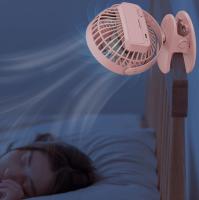 China Corded Electric Rechargeable Clip Fan 0.2Kg Push Button Control for sale