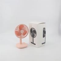 China 3 Speeds Rechargeable Table Fans PSE Small Desk Fan Battery Operated for sale