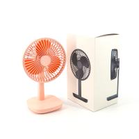 China USB Rechargeable Table Fans 5 Volts Battery Fan With Light for sale
