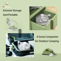 China 9 Inch Portable Foldable Fan 10000mAh Battery Folding Table Fan With Led Light for sale