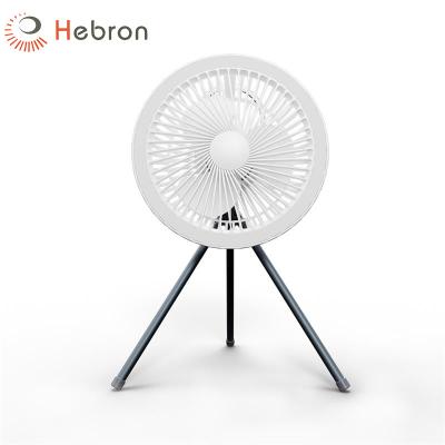 China Outdoor Timable Portable Camping Fan Vehicle Cooling Fan Detachable With LED Light for sale