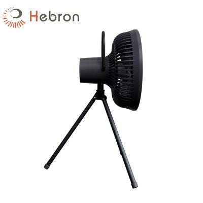 China Outdoor Fishing Camping Tripod Stand Fan With Rechargeable Battery 7800mAh LED Light for sale