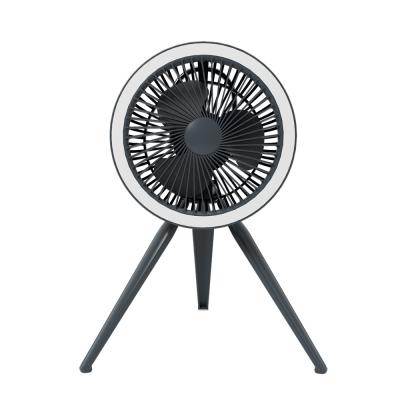 China Outdoor Adjustable Camping Tent Fan With LED Lights Remote Control for sale
