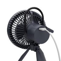 China LED Light USB Rechargeable Camping Fan Outdoor 7800mAh Flexible Tripod Fan for sale