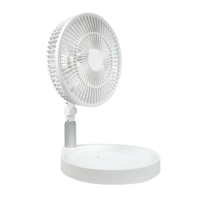 China Vertical Portable Foldable Fan USB Rechargeable Remote Control With Night Light for sale