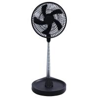 China Retractable 8 Inch Portable Foldable Fan USB 10000mAh Desktop Folding Fan With LED Light for sale