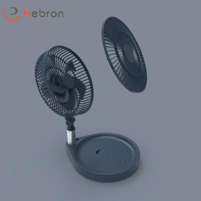 China Timing Foldable Oscillating Fan Table Desk USB Remote Control Rechargeable Foldable Fan for sale