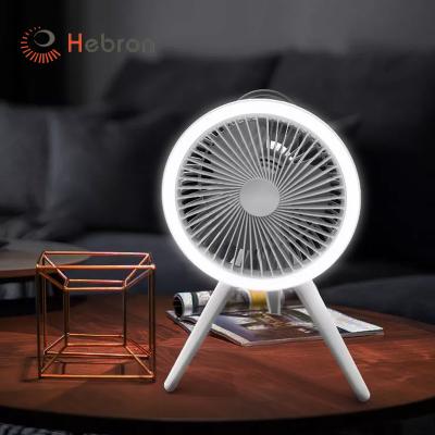 China USB Rechargeable Tripod Oscillating Fan 7800mAh Battery Tripod Portable Fan for sale