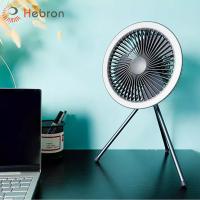 China OEM Outdoor Camping Tent Fan USB 7800mAh Large Battery Foldable Tripod Pedestal Fan for sale