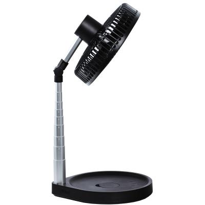 China Portable Telescopic Folding Fan Desktop Ventilator USB Rechargeable for sale
