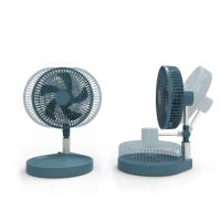China Portable 4 Speed Adjustable Vertical Telescopic Folding Fan 10000mAh Battery With LED for sale