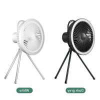 China Portable Outdoor Camping Tripod Stand Fan Detachable Power 4 Speed Adjustable With LED for sale
