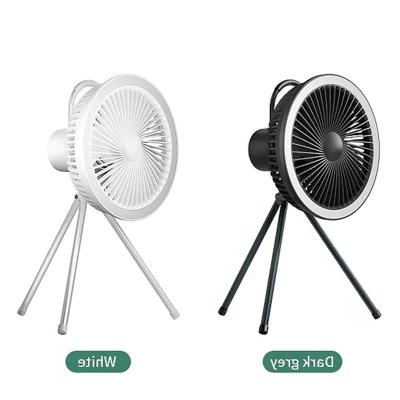 China Portable Outdoor Camping Tripod Stand Fan Detachable Power 4 Speed Adjustable With LED for sale