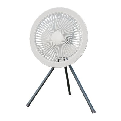 China Outdoor Tripod Pedestal Fan Night Light Multifunctional With DC Motor for sale