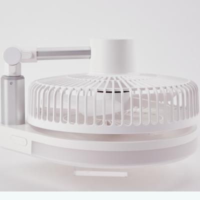 China USB Recargable Folding Floor Fan Odorless ABS PC Body For Home Outdoor Camping for sale