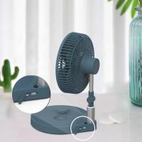China USB Camping Folding Rechargeable Fan 10inches 10000mAh Battery Operated Air Cooling for sale