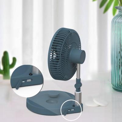 China USB Camping Folding Rechargeable Fan 10inches 10000mAh Battery Operated Air Cooling for sale