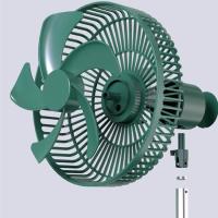 China Outdoor Indoor Retractable Folding Fan USB Rechargeable Portable With Remote Controller for sale