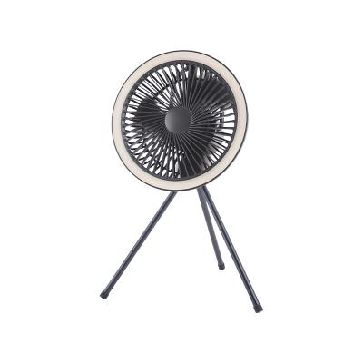 China Cordless Portable Camping Fan Outdoor Rechargeable Infinite Cycle Tripod Floor Fan for sale