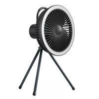 China 7800mAh USB Rechargeable Portable Camping Fan Strong Wind Silent Tripod Oscillating Fan for sale