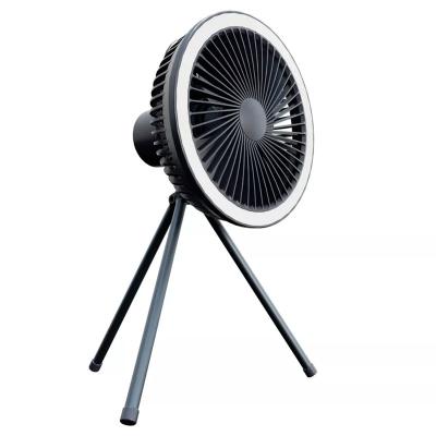 China LED Light Tripod Pedestal Fan Outdoor Multifunctional With Adjustable Power for sale