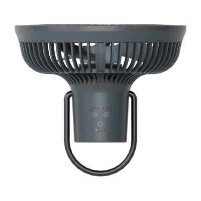 China Camping USB Rechargeable Fan 10000mAh Tent Fan With LED Light for sale
