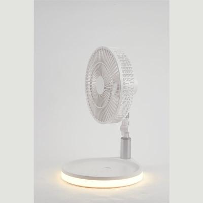 China Rechargeable Mini USB Portable Foldable Fan Desktop Table Fan With Light For Home for sale