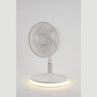 China Portable Folding Desktop Table Fan With Light For Home Office Bedroom for sale