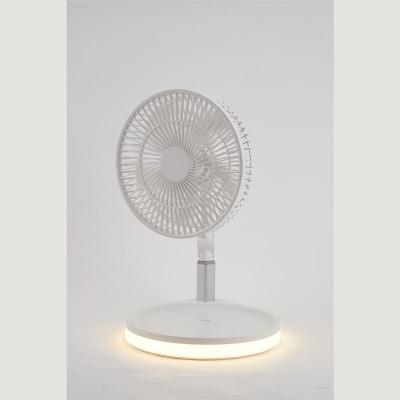 China Vertical Portable Foldable Fan USB Rechargeable Remote Control With Night Light for sale