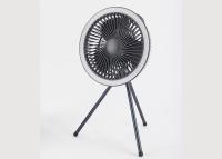 China Outdoor Portable Camping Fan 10000mAh USB Rechargeable Fan With Hanging Hook / LED Light for sale