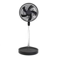China Mini USB Travel Foldable Desk Fan Portable Folding Fan Battery Powered With Light for sale