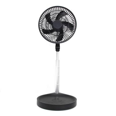 China Mini USB Travel Foldable Desk Fan Portable Folding Fan Battery Powered With Light for sale