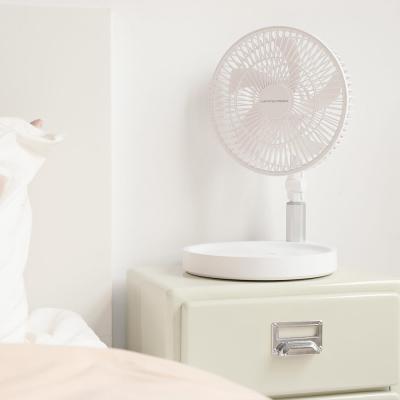 China Rechargeable Mini USB Travel Portable Foldable Fan Desktop Table Fan With Light for sale