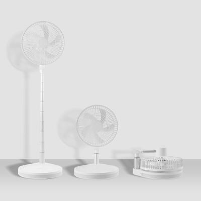China Customized Vertical Portable Foldable Fan USB Rechargeable Remote Control With Night Light for sale