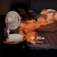 China USB Rechargeable Telescopic Foldable Fan Pedestal Stand Electric Retractable Fans for sale