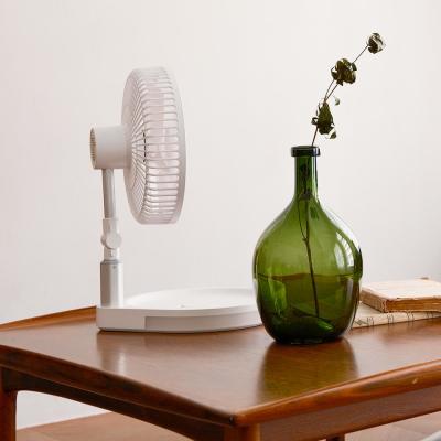 China 3 Gear Portable Rechargeable Folding Fan Telescopic Mini Desktop Table Fan for sale