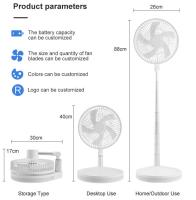 China Wall Installation Pedestal Stand Custom Folding Fans With AC Power Supply for sale