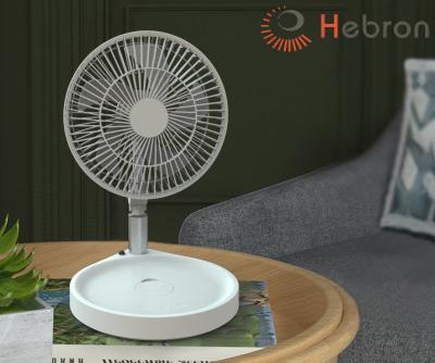 China 5 Pieces Rotary Vane Battery Operated Folding Fan Custom Green Color for sale