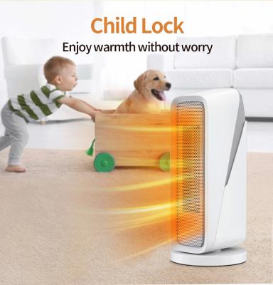 China Waterproof Portable Electric Fan Heater With Timer 1-4h Ceramic PTC Heating Element for sale