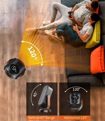 China Portable Electric PTC Heater Fan Vertical 45 Degree For Office Desk for sale