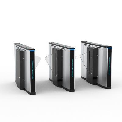 China Access Control Flap Barrier Turnstile Gate SUS304 Stainless Steel For Library for sale
